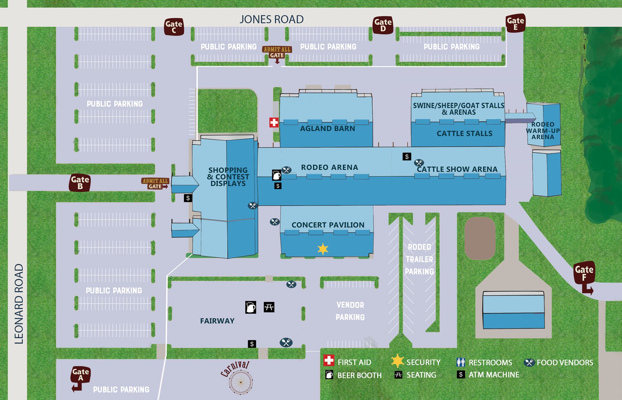Texas Renaissance Festival Map