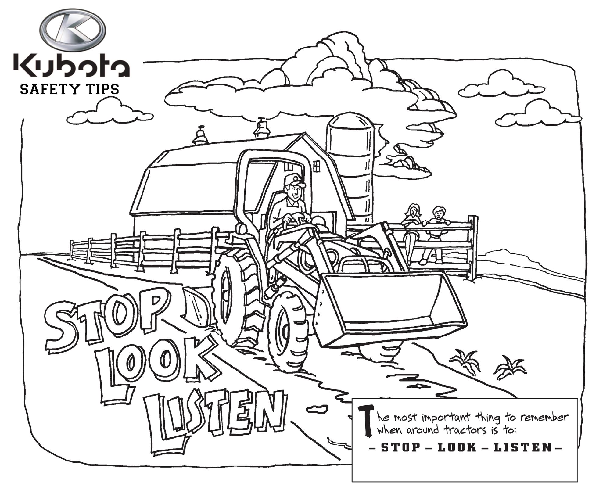 Kubota Coloring Book Coloring Pages