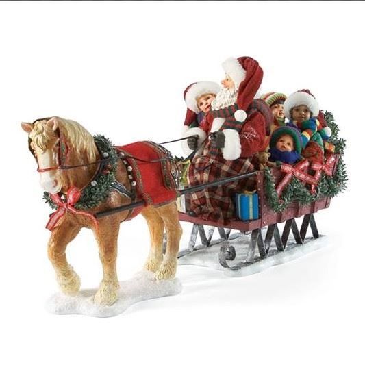 Horse Drawn Carriage Rides with Santa